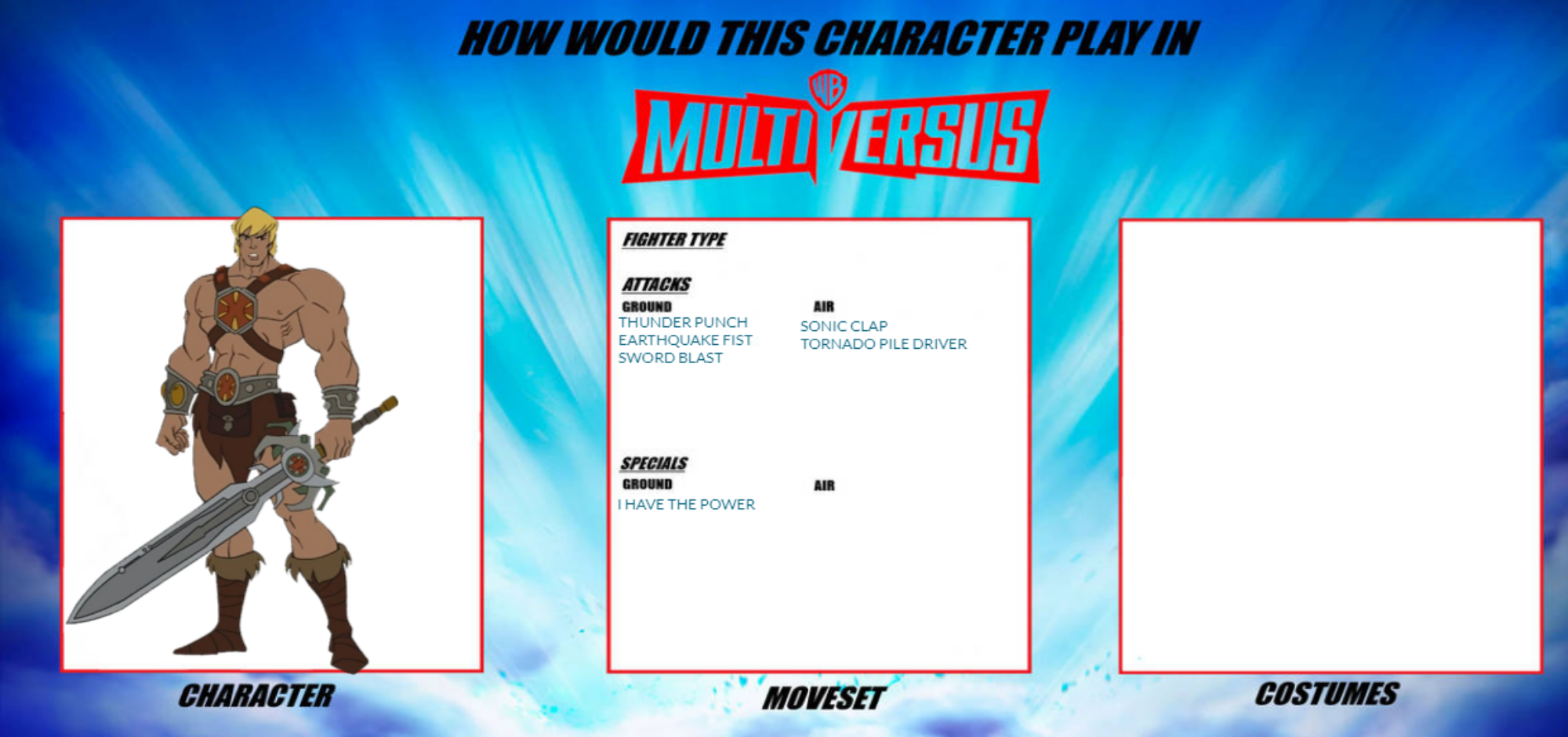 Multiversus He man by Gojira012 on DeviantArt