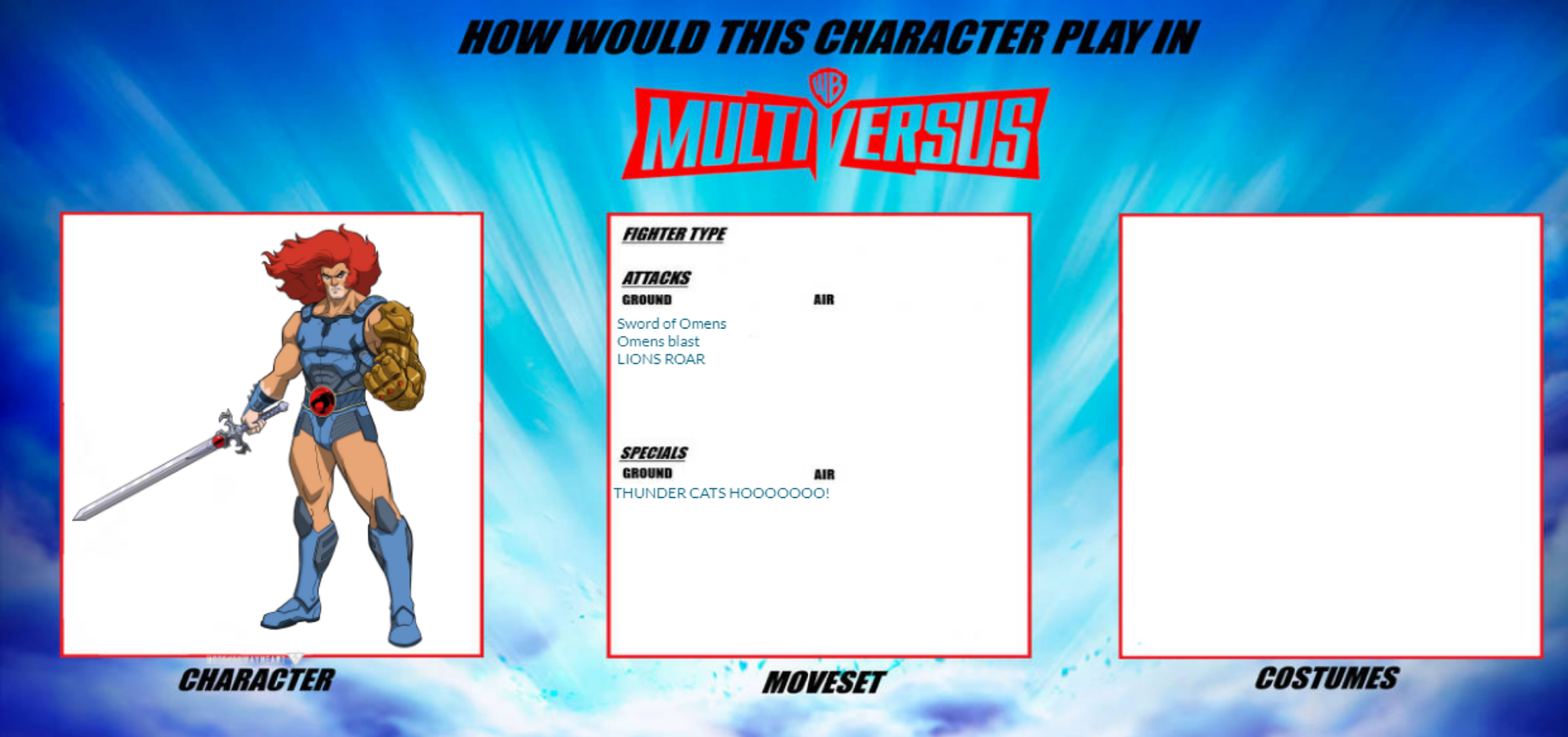 Multiversus LION O by Gojira012 on DeviantArt