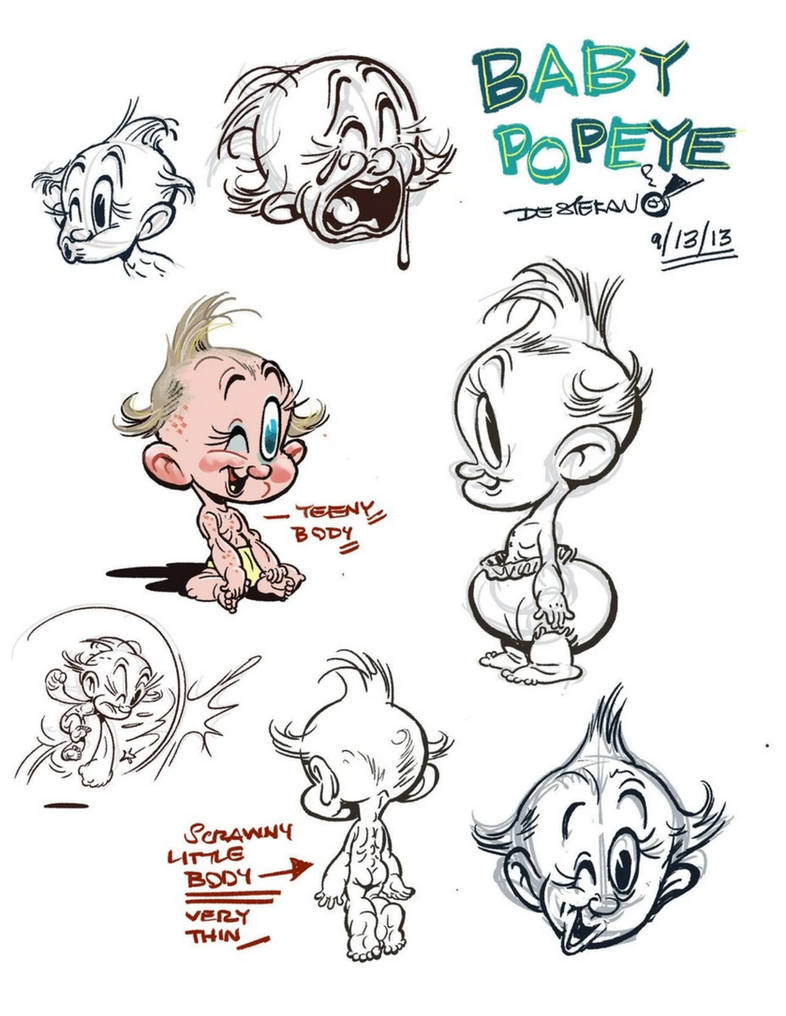 Canceled Popeye movie Baby Popeye by Gojira012 on DeviantArt