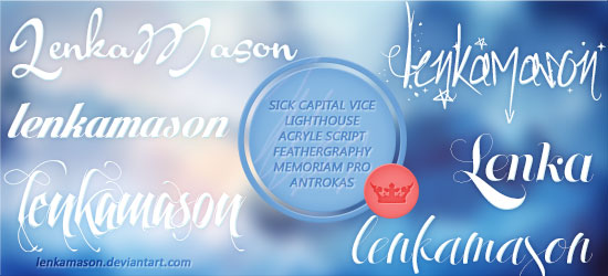 Fonts by lenkamason on DeviantArt