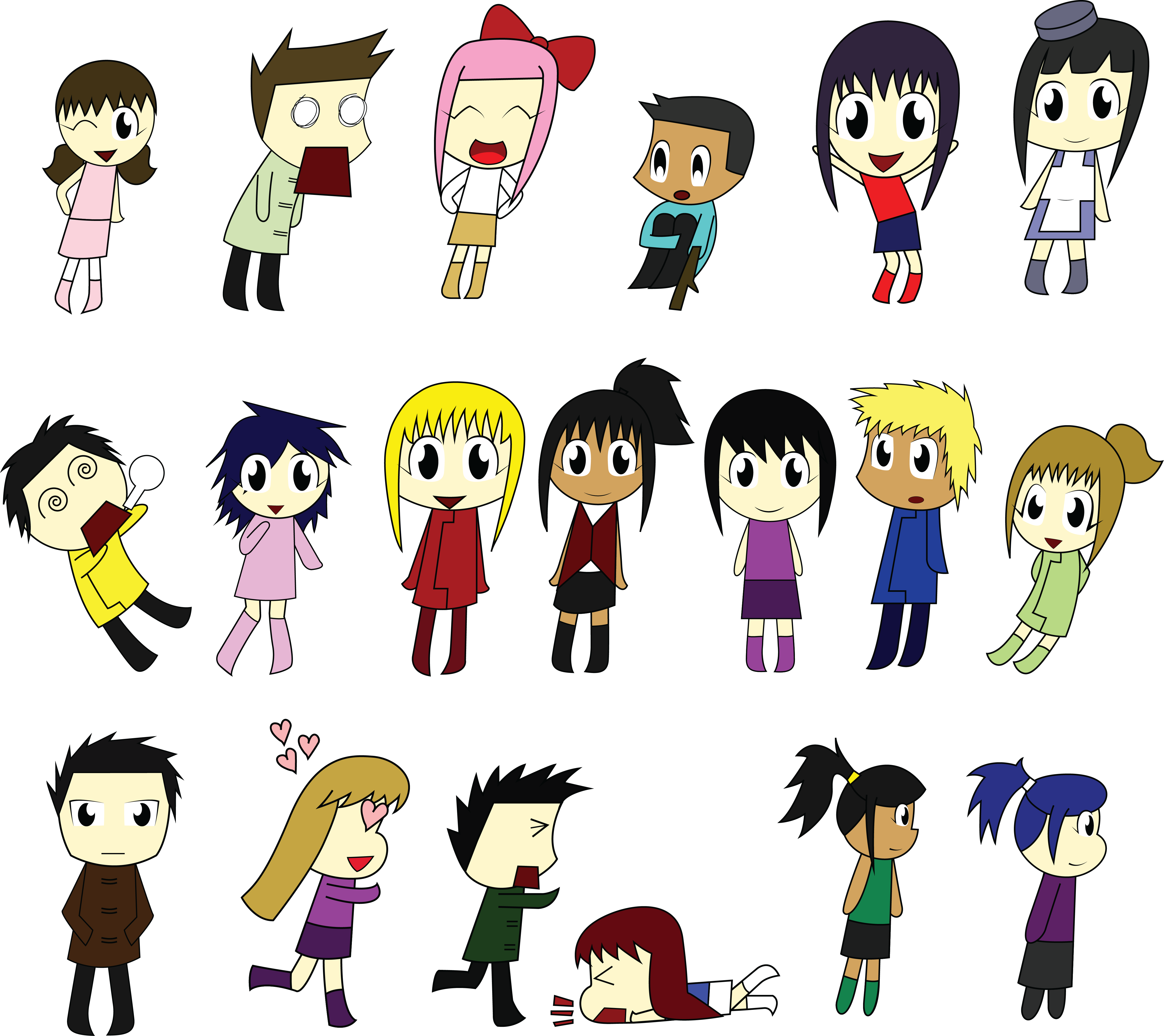 Chibis by Nosh59 on DeviantArt