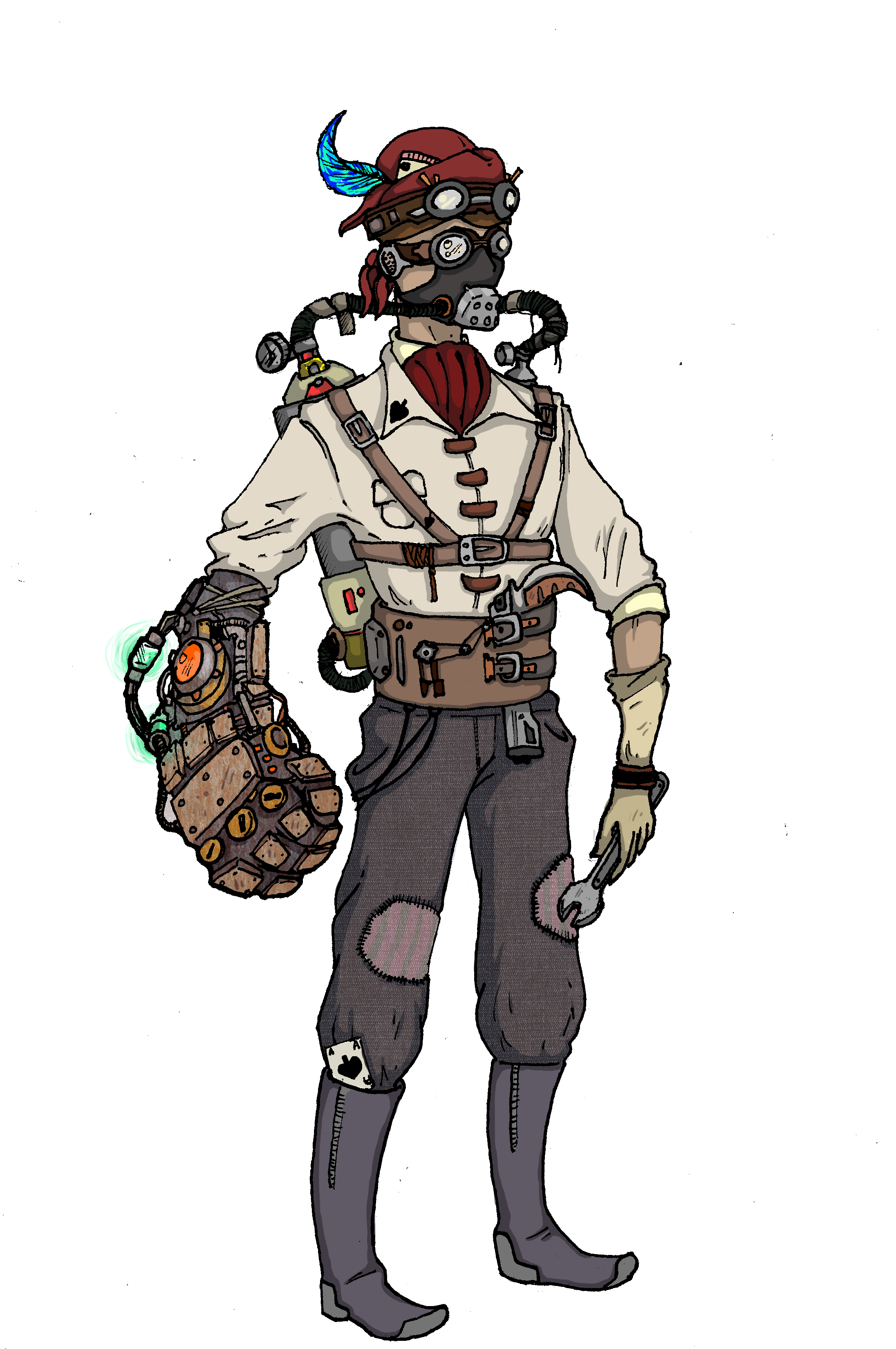 Steampunk mechanic by Cyborg-Panda on DeviantArt