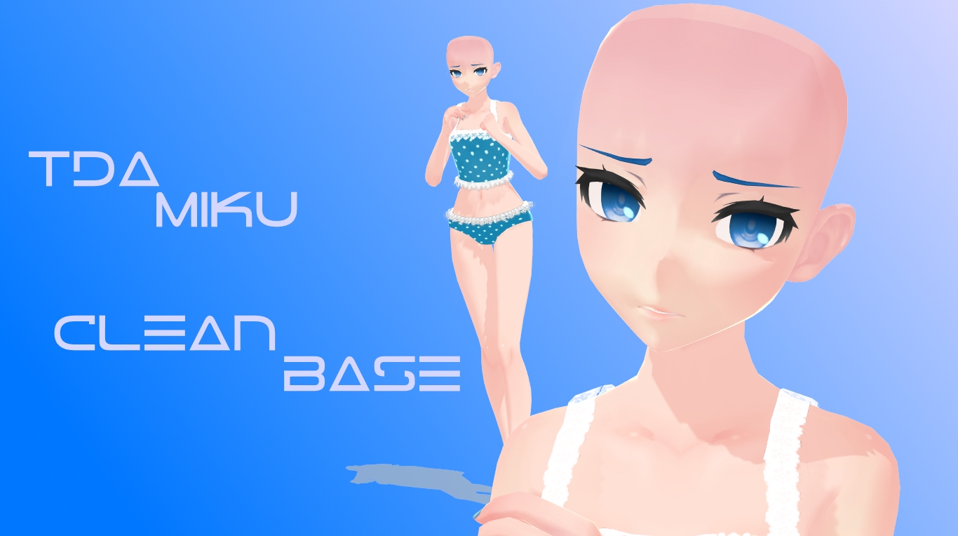 |MMD|PMX/PMD|BASE|TDA Miku Clean Base by sicknezz4 on DeviantArt