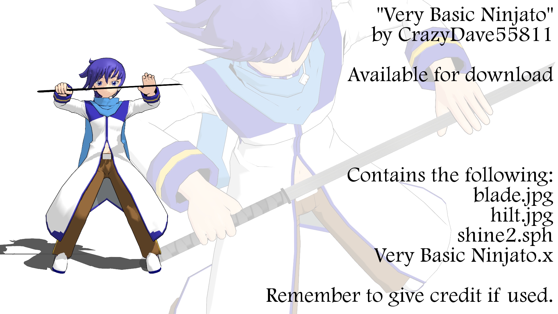 DL - 'Very Basic Ninjato' by CrazyDave55811 on DeviantArt