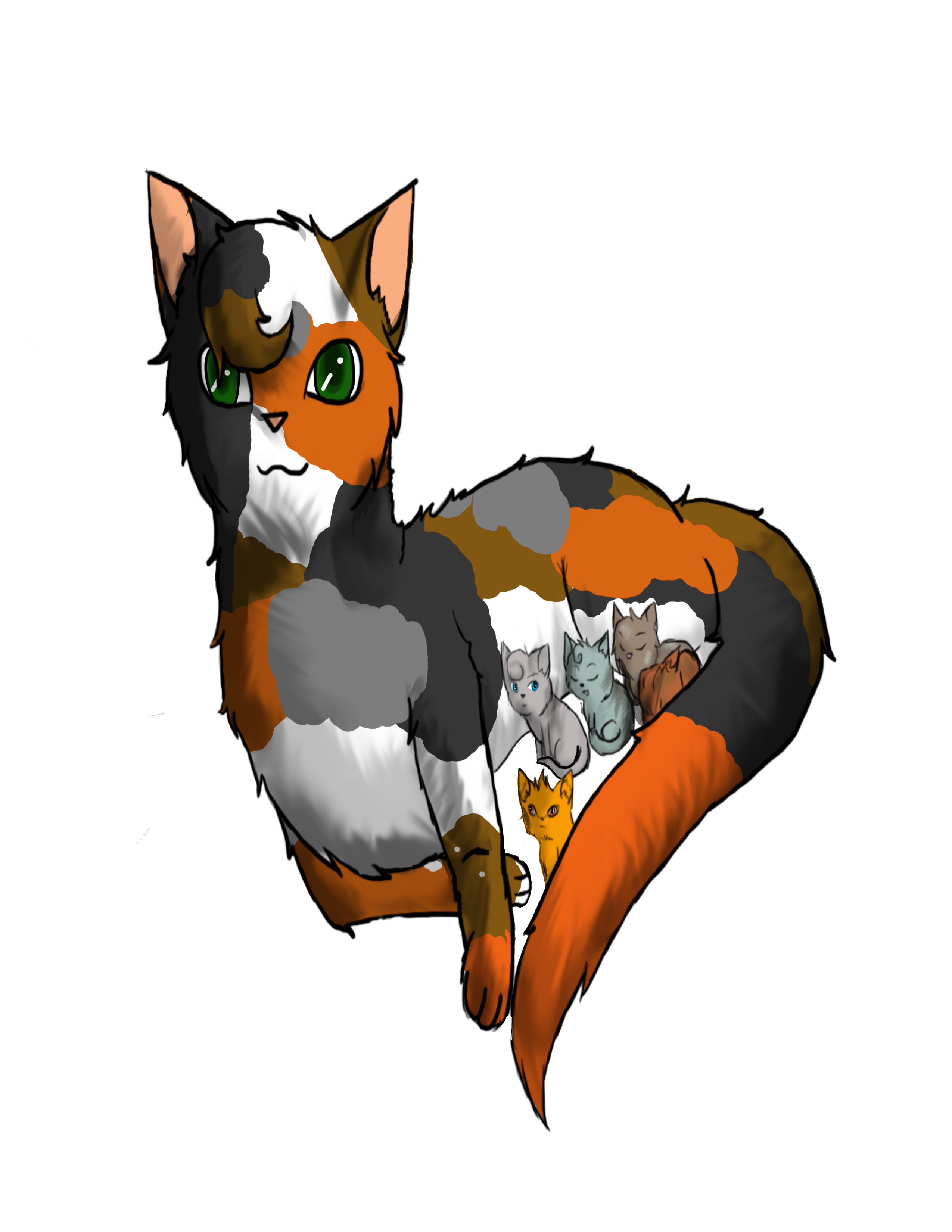 Flametail and kits by Keifurrywolf on DeviantArt