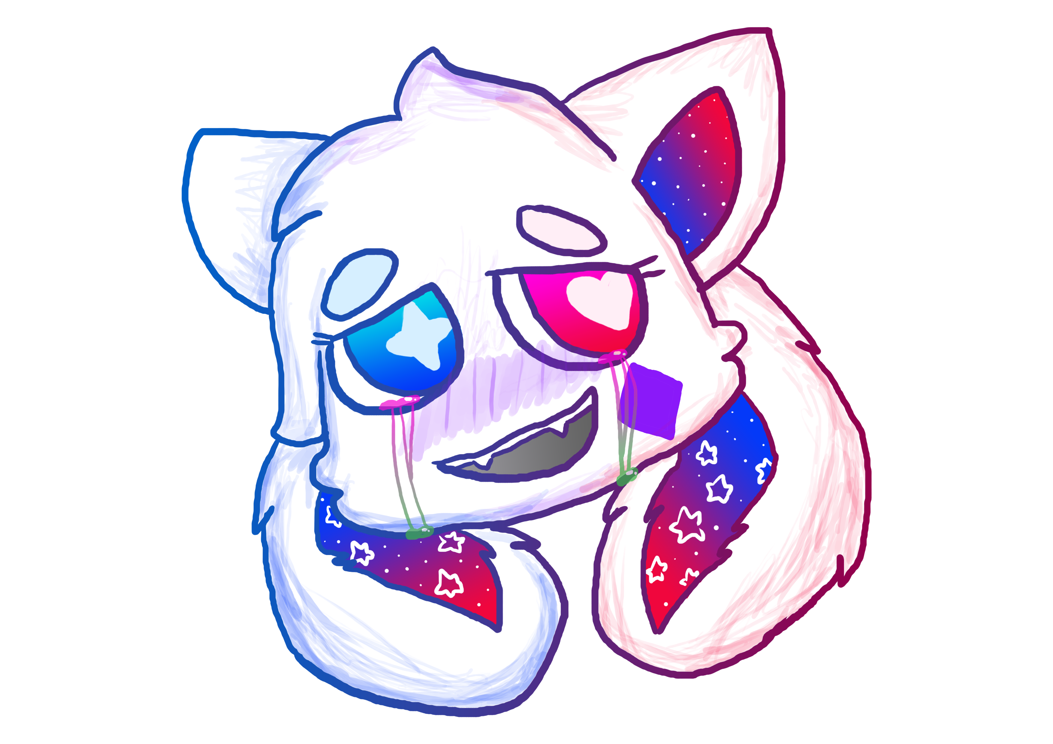 Kittydog Crying Head (Redraw) by The-UwU-House on DeviantArt