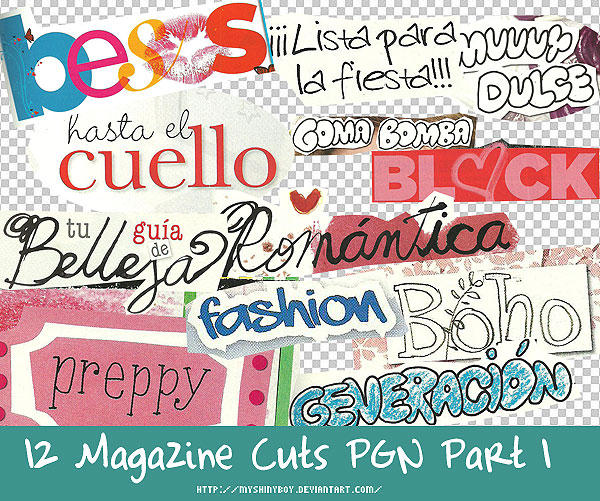 12 Magazine Cuts PNG Part 1 by MyShinyBoy on DeviantArt