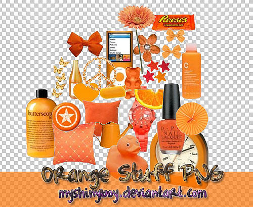 Orange Stuff PNG Vol.1 by MyShinyBoy on DeviantArt
