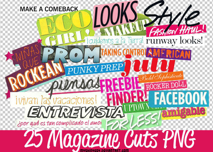 25 Magazine Cuts PNG by MyShinyBoy on DeviantArt