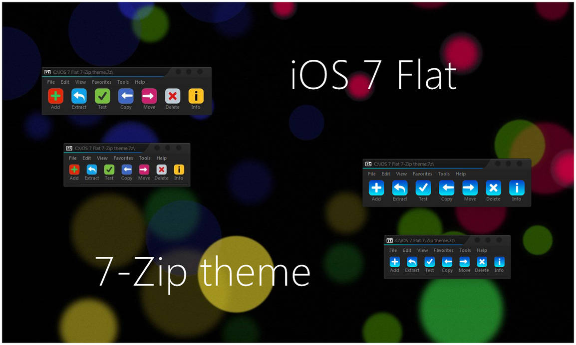iOS 7 Flat 7-Zip theme by alexgal23 on DeviantArt