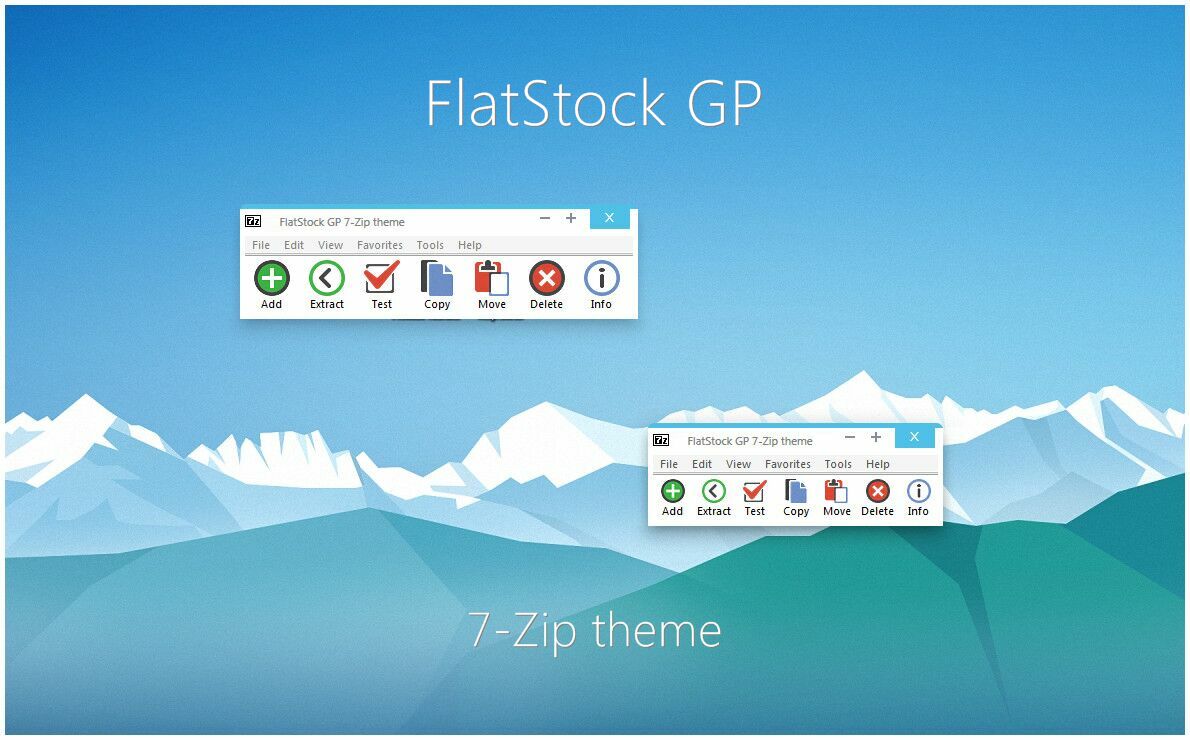 FlatStock GP 7-Zip theme by alexgal23 on DeviantArt