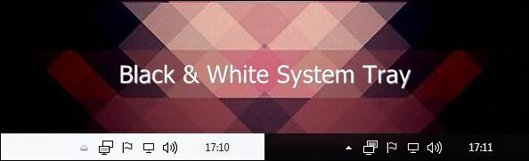 Black and White System Tray by alexgal23 on DeviantArt