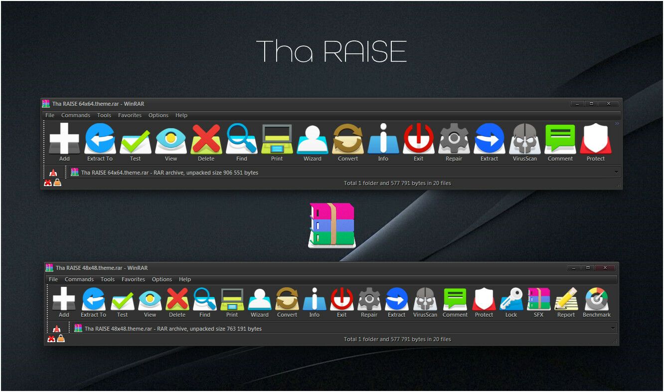 Tha RAISE WinRAR theme by alexgal23 on DeviantArt