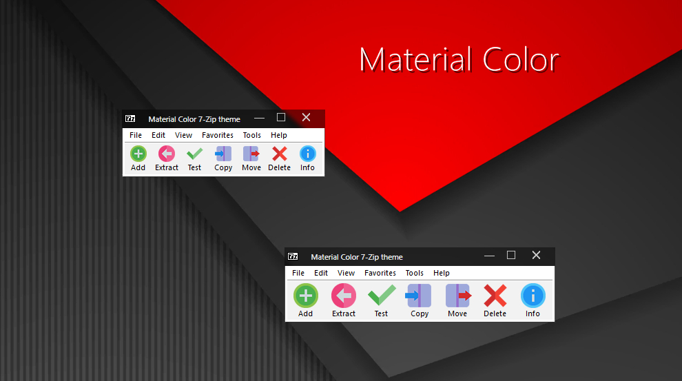 Material Color 7-Zip theme by alexgal23 on DeviantArt