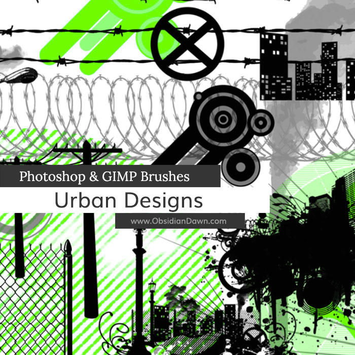 Urban Designs Vectors Photoshop and GIMP Brushes by redheadstock on ...