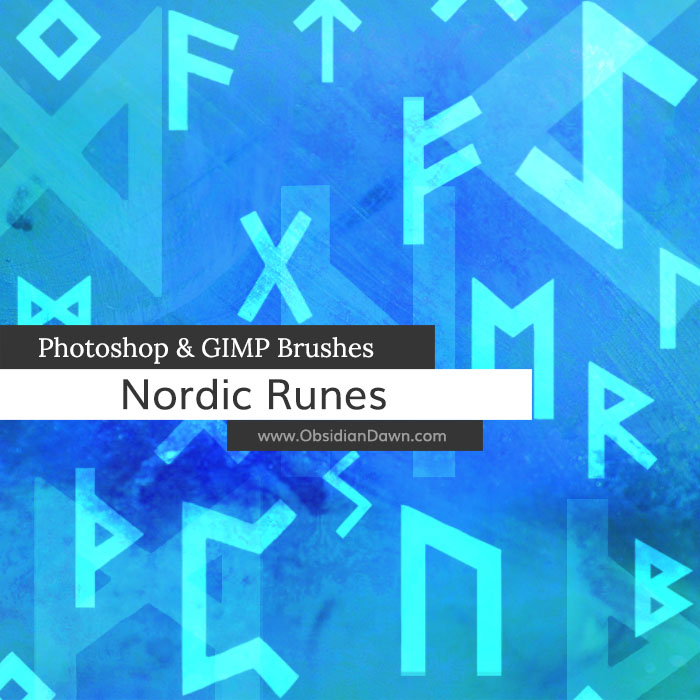Nordic Runes Photoshop and GIMP Brushes by redheadstock on DeviantArt