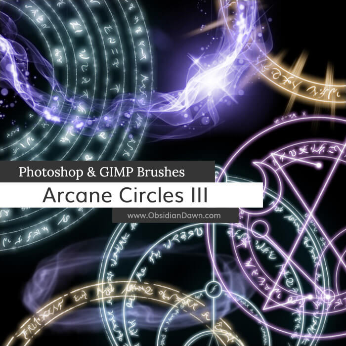 Arcane Circles III Photoshop and GIMP Brushes by redheadstock on DeviantArt