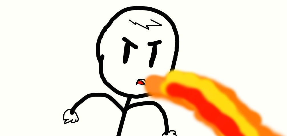 Stick guy use Flame Thrower by TheLadyArtist on DeviantArt