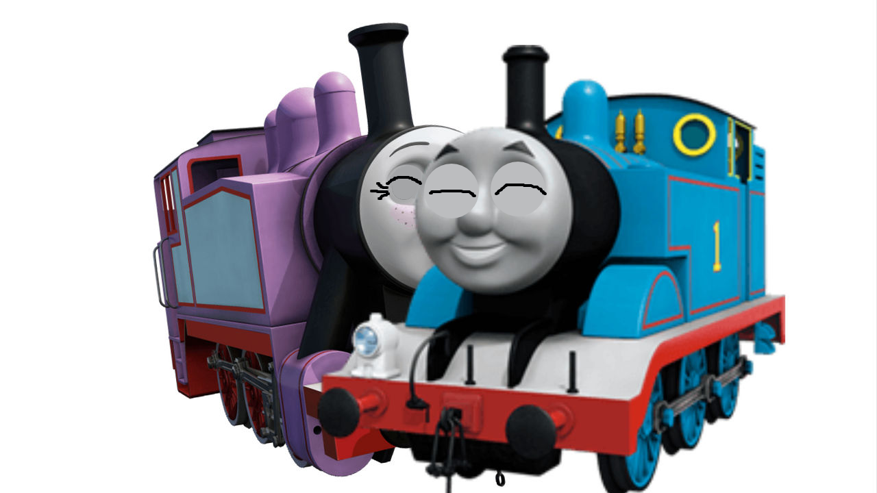 Rosie Kisses Thomas On The Cheek by zmcdonald09 on DeviantArt