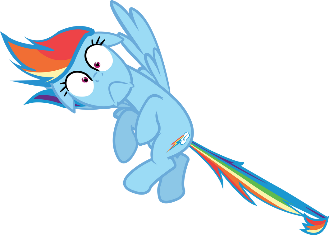 Rainbow Dash pulled by Pinkie by redpanda12345678 on DeviantArt