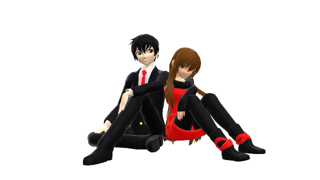 MMD Couple Pose 2 by chisakurawolf on DeviantArt