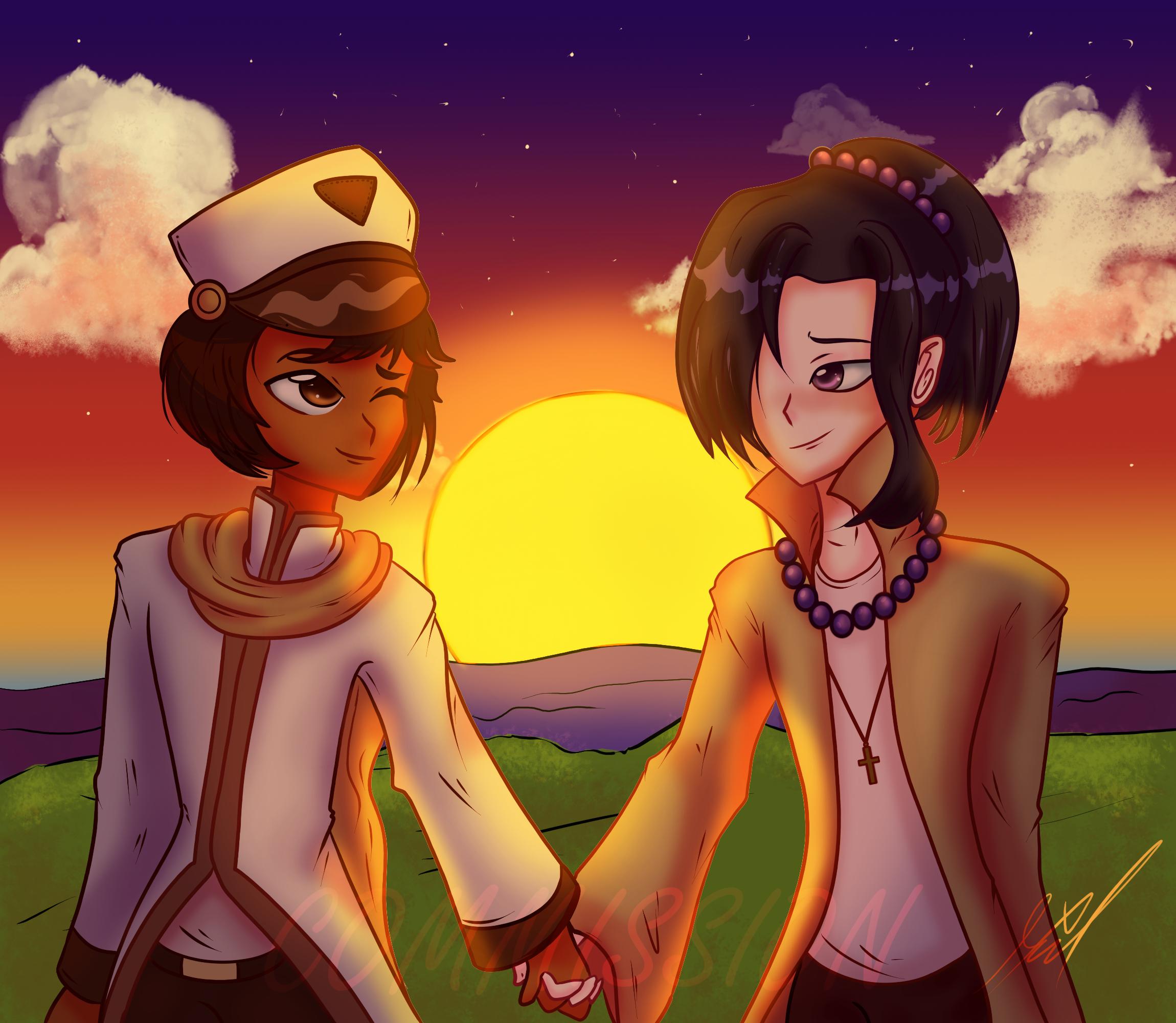 Sunset- Commission for Kawaii-Sugarii by RNStarbird on DeviantArt