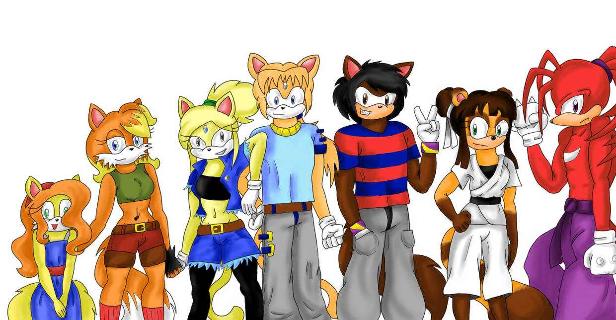 Group Pic of Sonic Fan Characters by Izilandy on DeviantArt