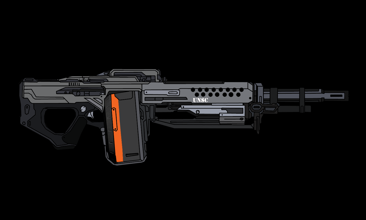 Futuristic Light Machine Guns