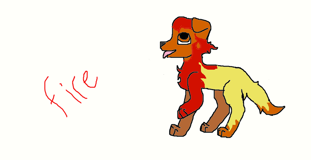 Elemental puppy #3 fire NOW ADOPTABLE by cryingchilddraws11 on DeviantArt