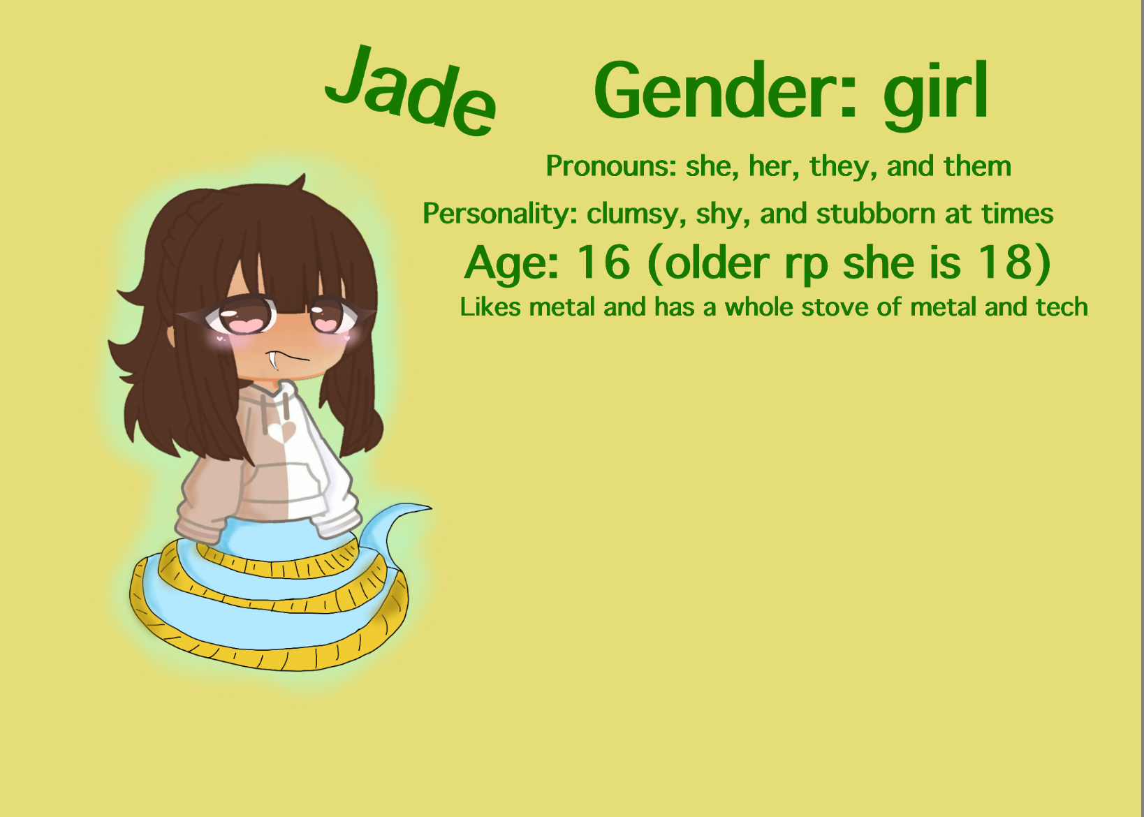 Jade oc by tmntmikeylover1234 on DeviantArt