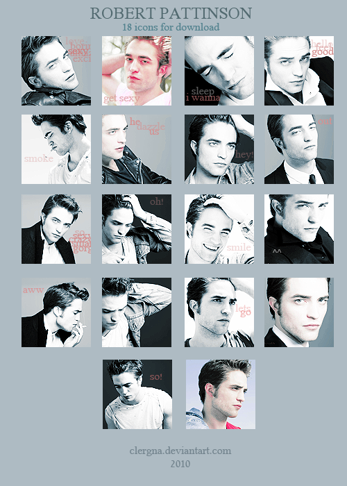 Icons - Robert Pattinson 1 by Clergna on DeviantArt