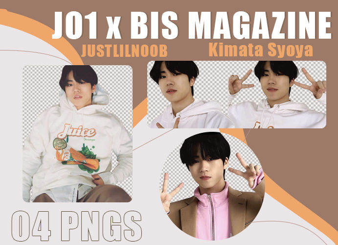 [JO1 PNG PACK] Kimata Syoya X Bis Magazine by justlilnoob on DeviantArt