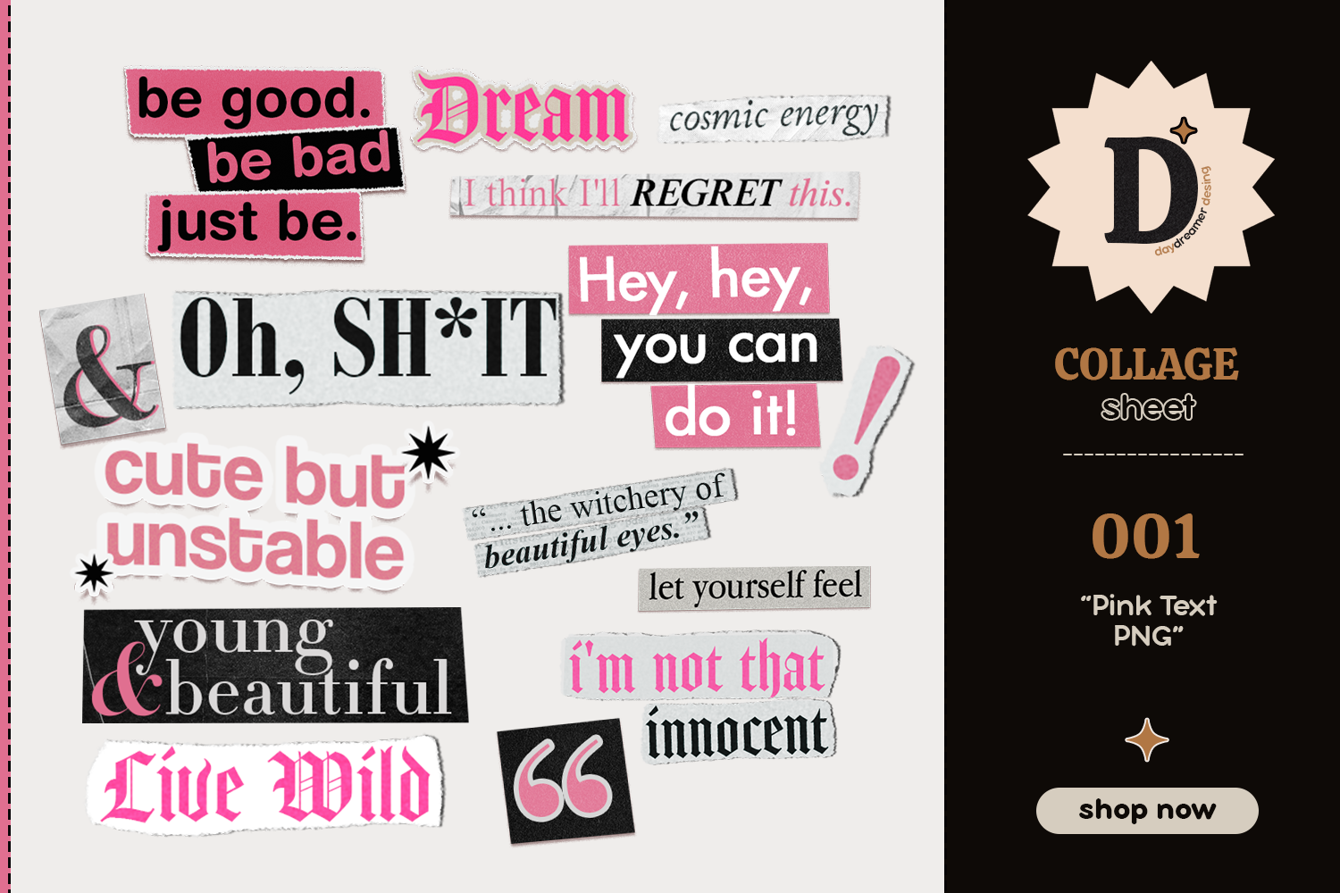 Pink Text PNG - by Daydreamer Desing by DaydreamerDesing on DeviantArt