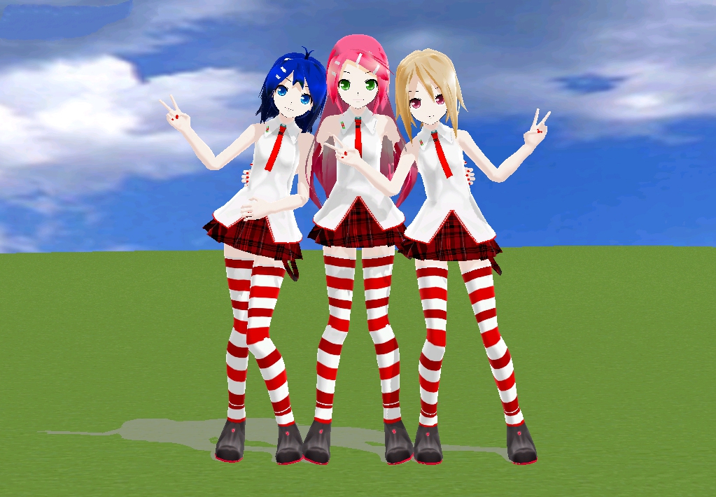 MMD Lat Blooming Idol Momo, Miko, Aiko DL by uta3110 on DeviantArt