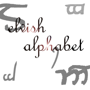 Elven Alphabet Lord Of The Rings