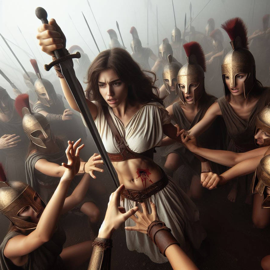 Amazons fight bad day 066 by Achilesss on DeviantArt