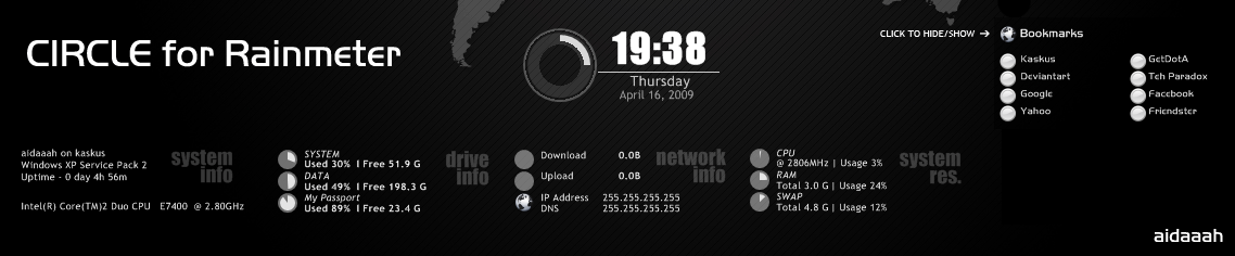 Circle for Rainmeter by aidaaah on DeviantArt