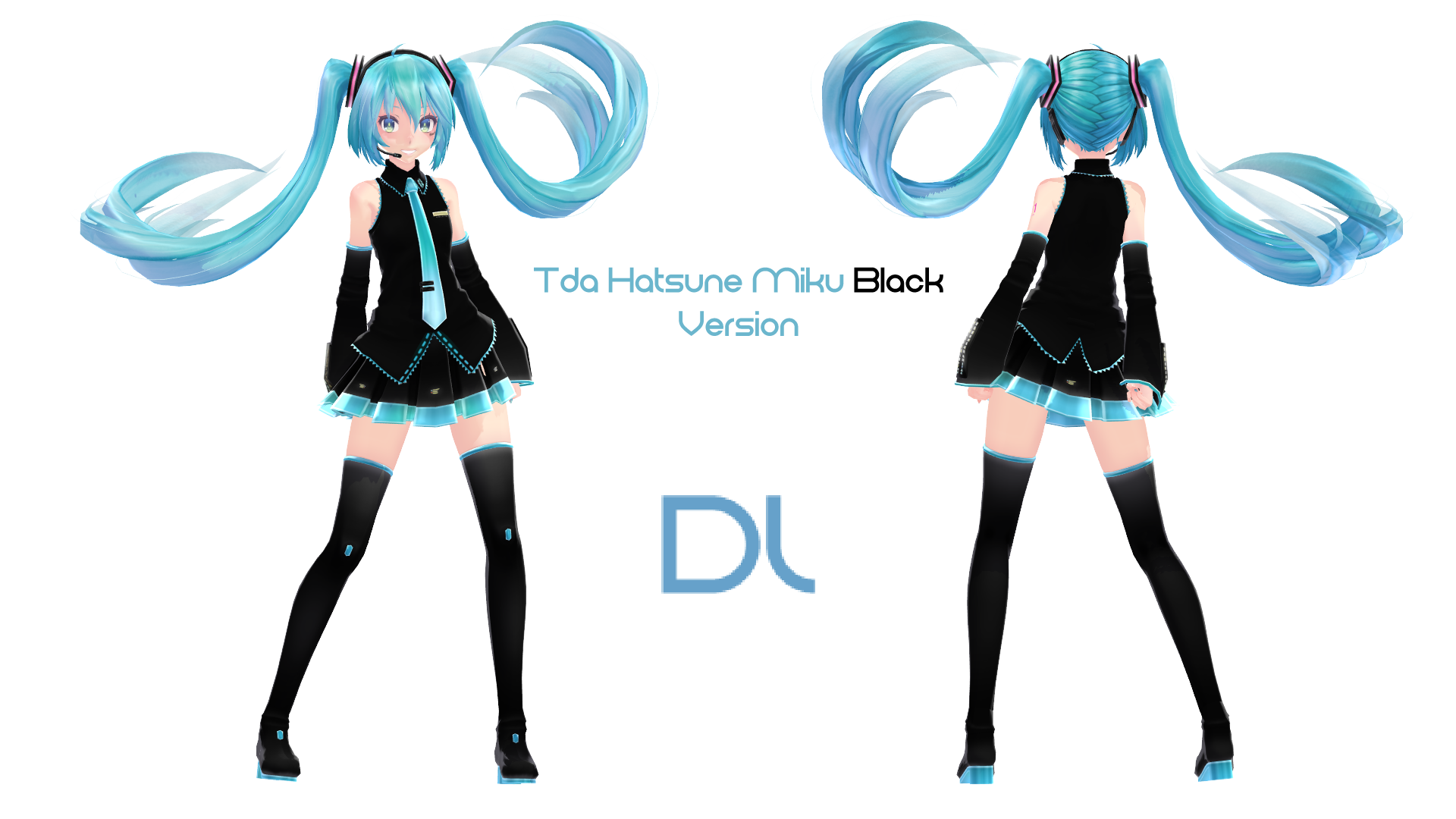 [MMD VOCALOID] Tda Hatsune Miku Black [DL] by WakeInu on DeviantArt