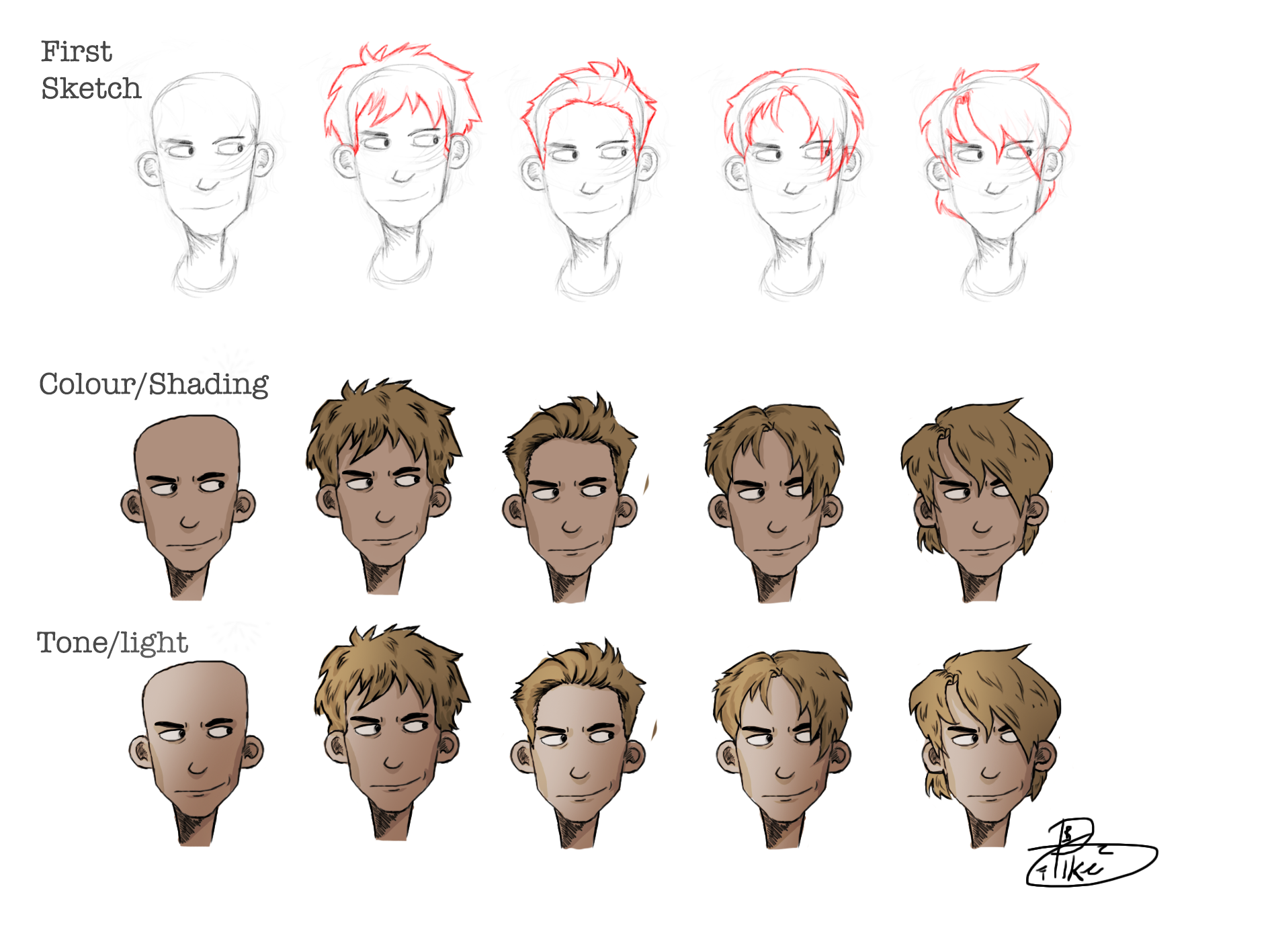 Character Hair Design by SlothGod13 on DeviantArt