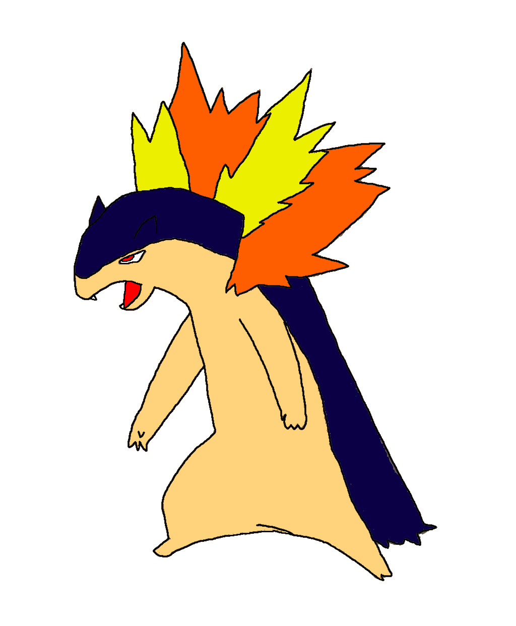 Typhlosion Redrawn by DakotaDaniels on DeviantArt