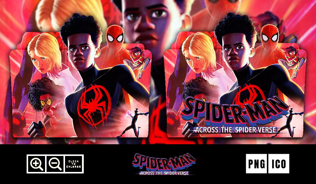 Spider Man Across the Spider Verse Folder Icon by Pixellab99 on DeviantArt
