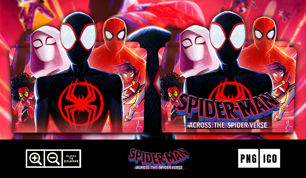 Spider Man Across the Spider Verse Folder Icon by Pixellab99 on DeviantArt