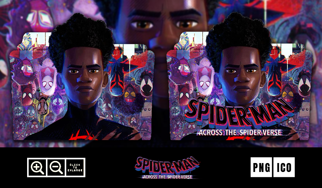 Spider Man Across the Spider Verse Folder Icon by Pixellab99 on DeviantArt