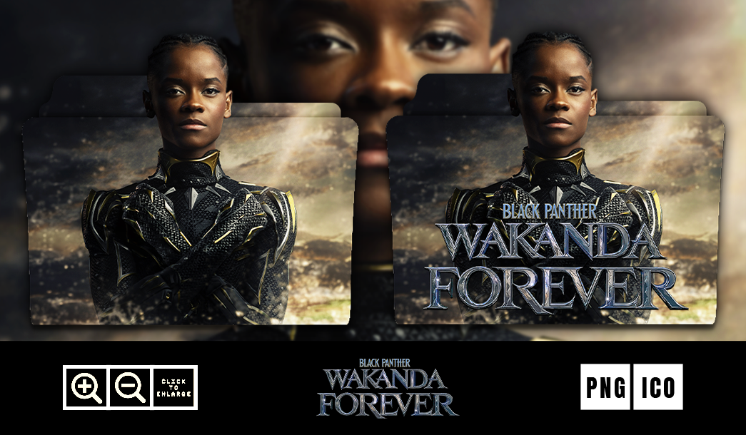 Black Panther Wakanda Forever (2022) Folder Icon by Pixellab99 on ...