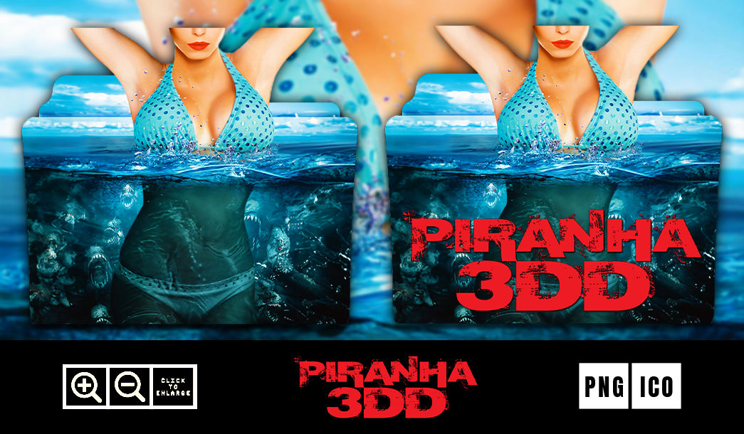 Piranha 3DD (2012) Folder Icon by Pixellab99 on DeviantArt