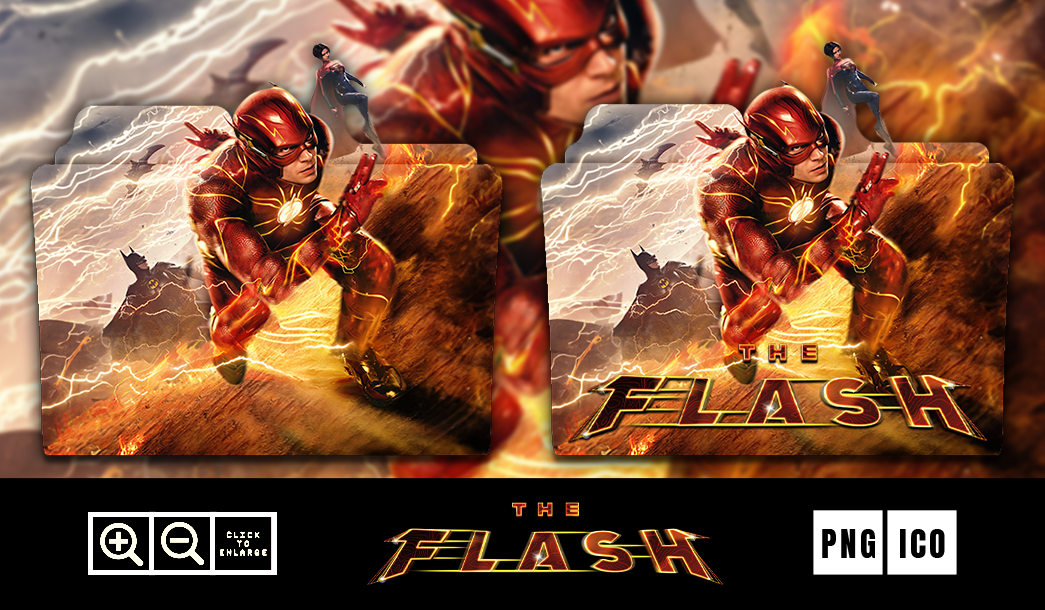The Flash (2023) Folder Icon by Pixellab99 on DeviantArt