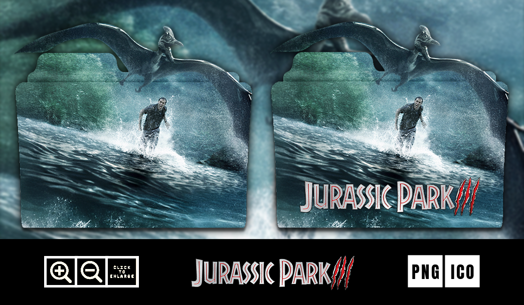 Jurassic Park III (2001) Folder Icon by Pixellab99 on DeviantArt