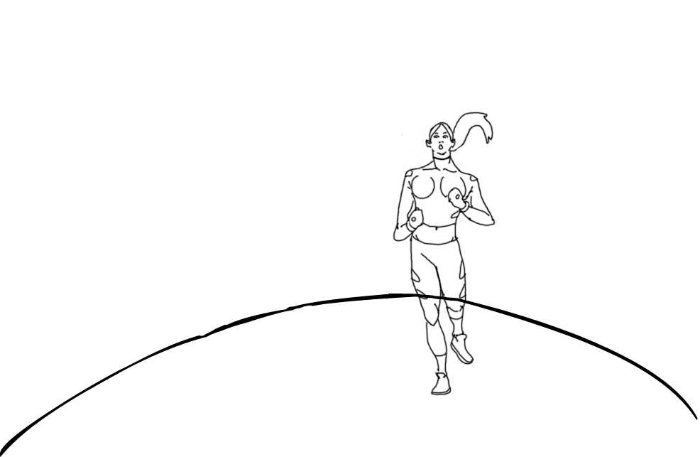 front view walk cycle of woman by YODSTUDIOS on DeviantArt