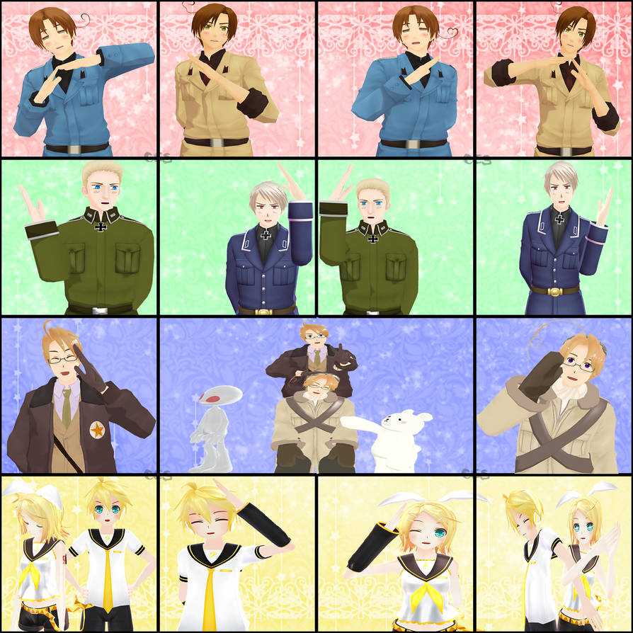 Siblings - Heart Collage [DL pose] by katnel88 on DeviantArt
