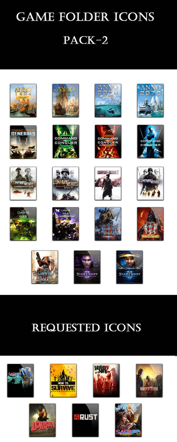 Game Folder Icon Pack 2 by iSubhranil on DeviantArt